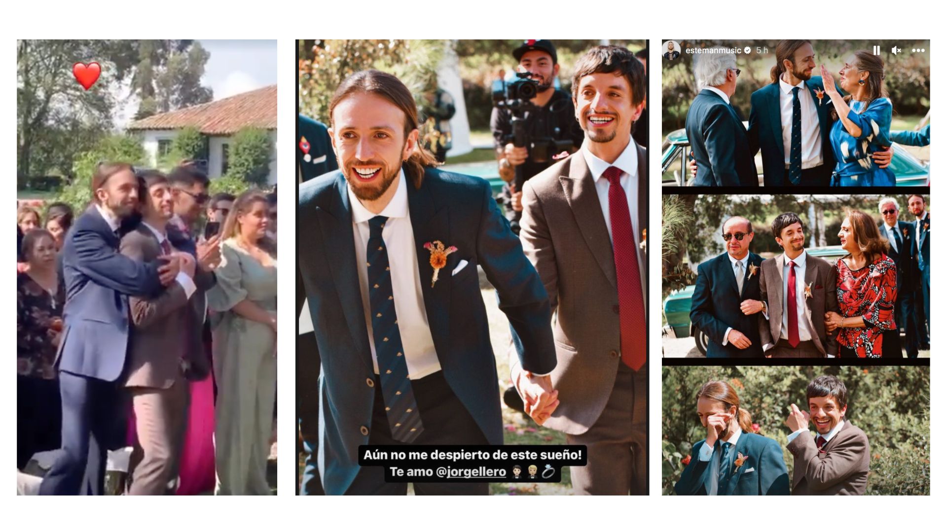 ¡Vivan los novios! Esteman se casó con el actor Jorge Caballero - Seis ...